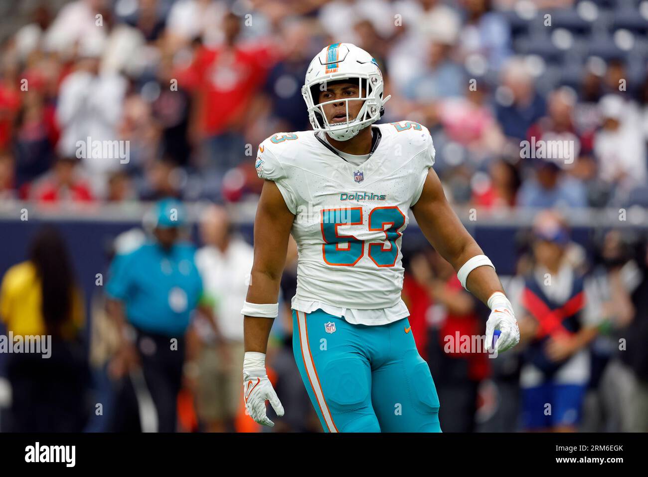 Miami Dolphins linebacker Cameron Goode (53) during an NFL preseason ...