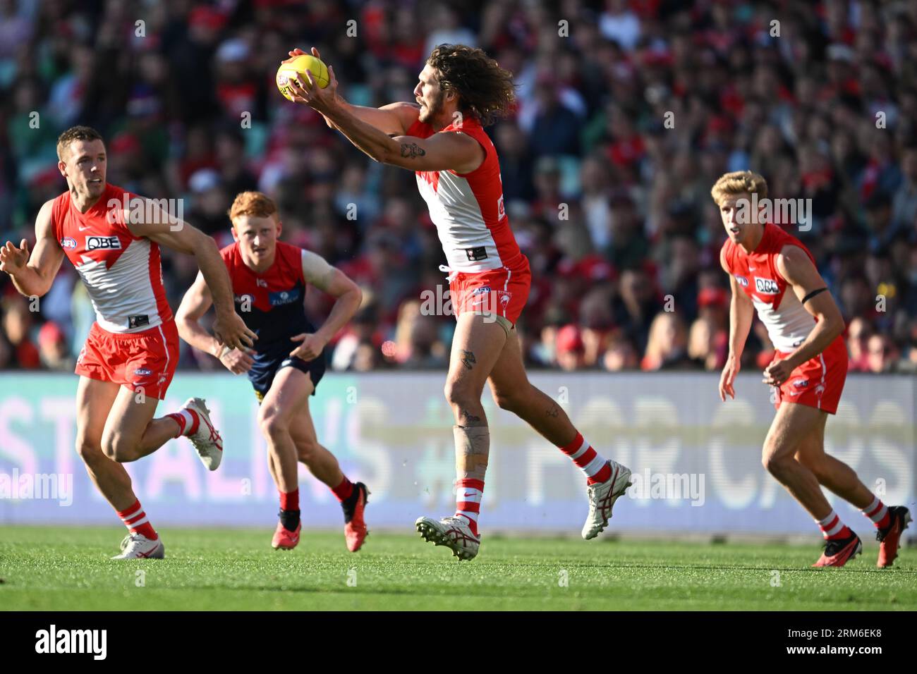 Sydney, Australia. 27th Aug, 2023. Tom Hickey of the Swans during the ...