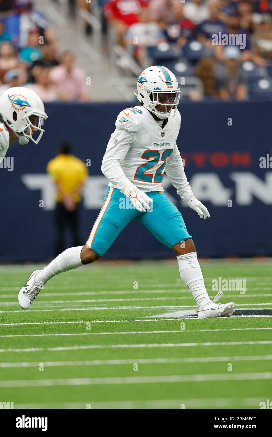 Miami Dolphins safety Elijah Campbell (22) in action during an NFL ...