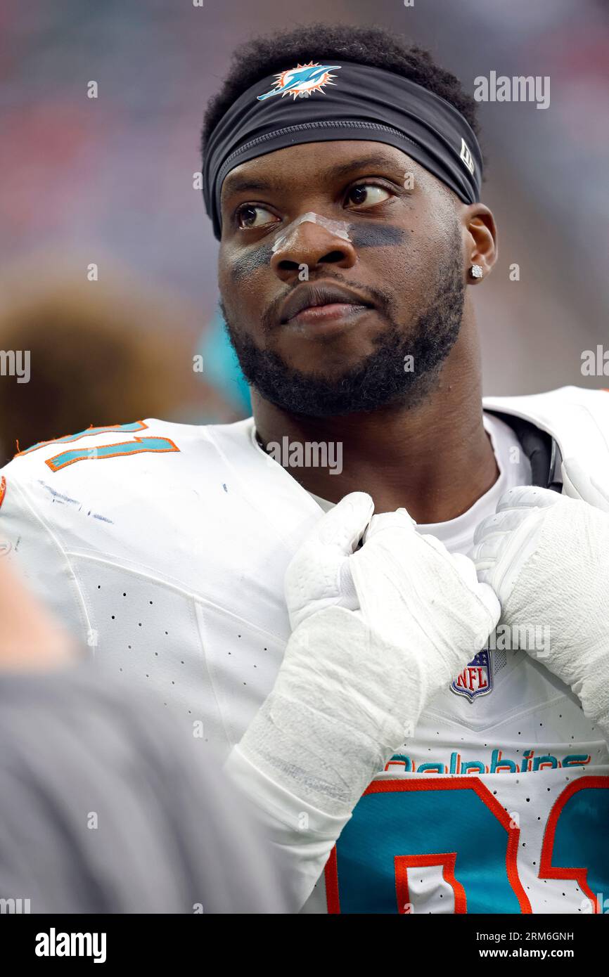 Miami Dolphins defensive end Emmanuel Ogbah (91) during an NFL ...
