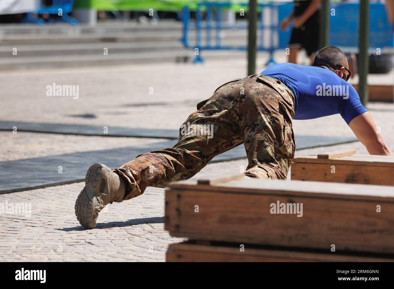 Military Boot Camp: Fitness Workout and Activities Stock Photo - Alamy