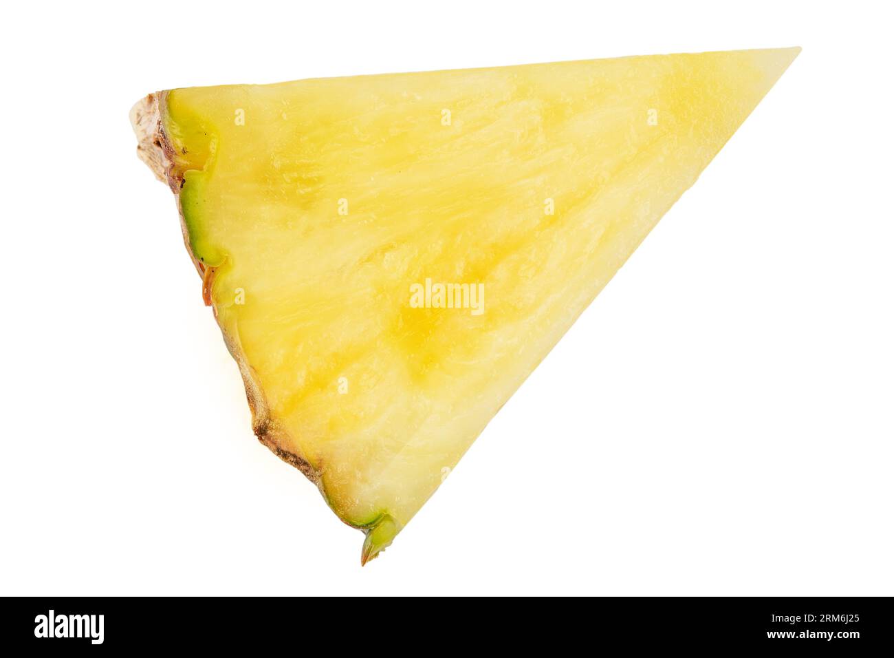 Pineapple slice isolated. Cut pineapples on white background. File ...