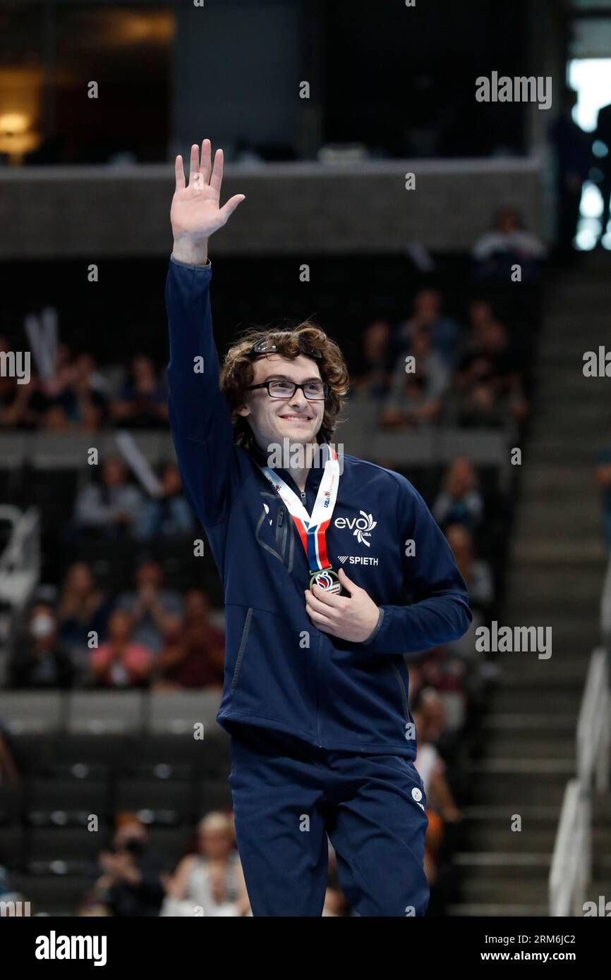 San Jose, California, USA. 26th Aug, 2023. Stephen Nedoroscik (15 ...