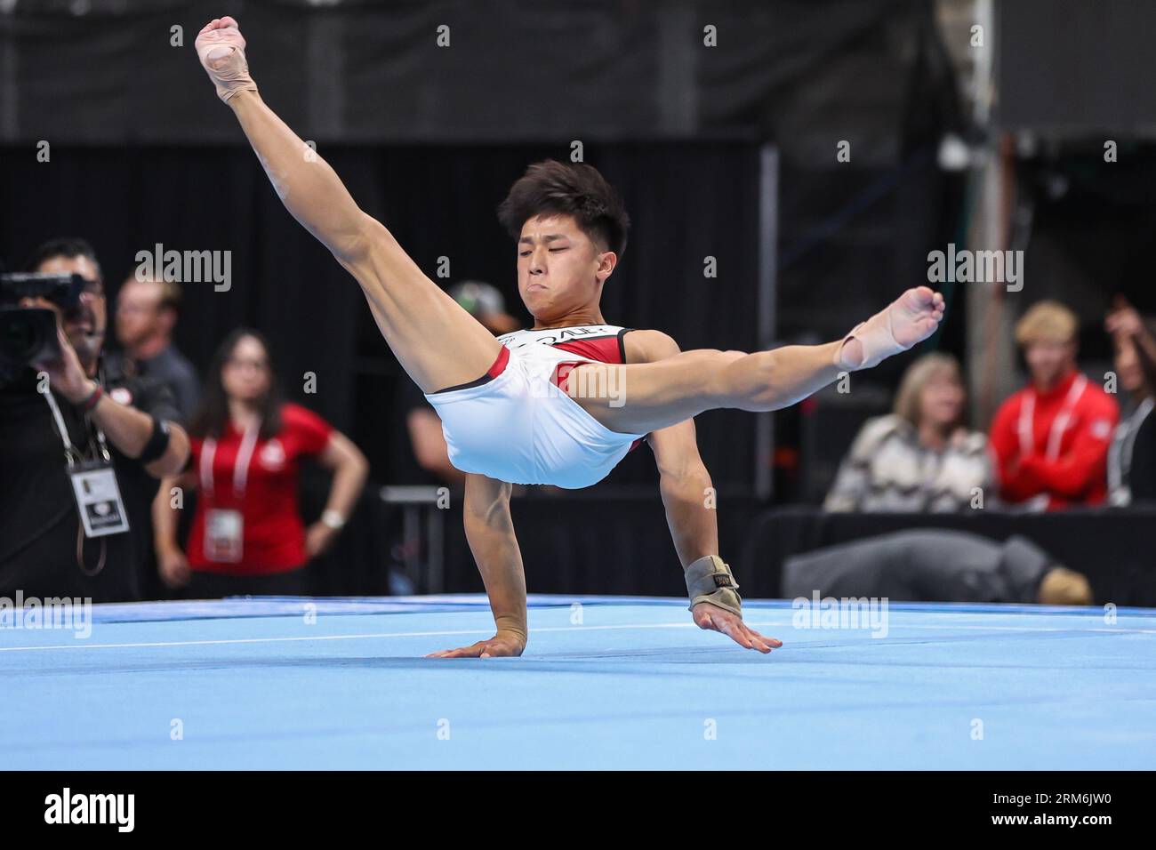 August 26, 2023: Yul Moldauer competes on the Floor Exercise during the ...