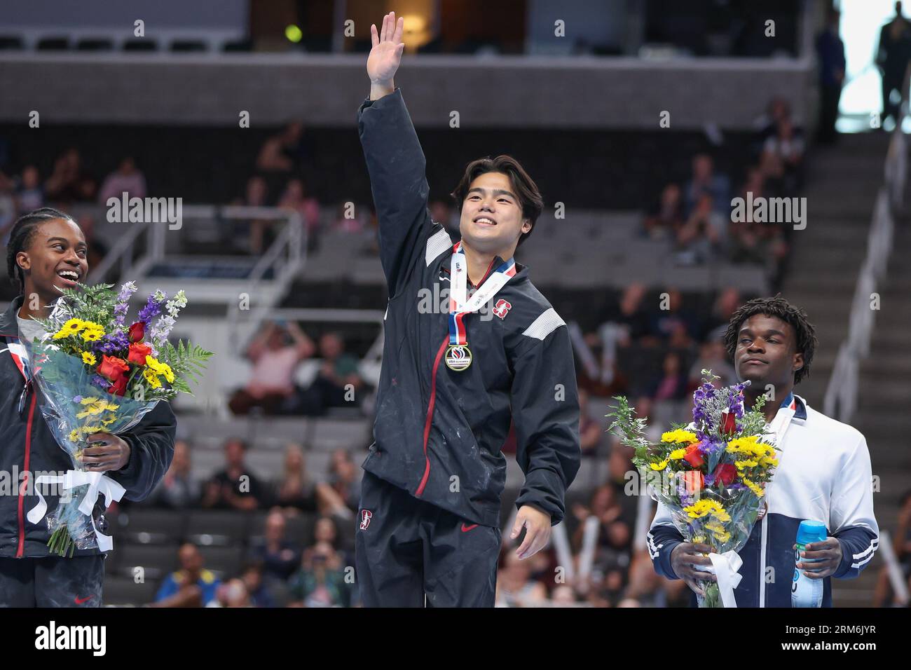 August 26, 2023: Asher Hong acknoledges the crowd as he's announced as ...