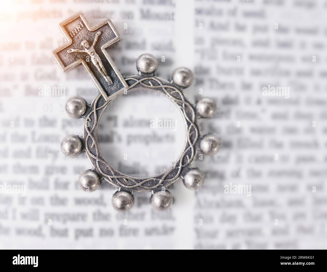 Learning how to pray the rosary hi-res stock photography and images - Alamy