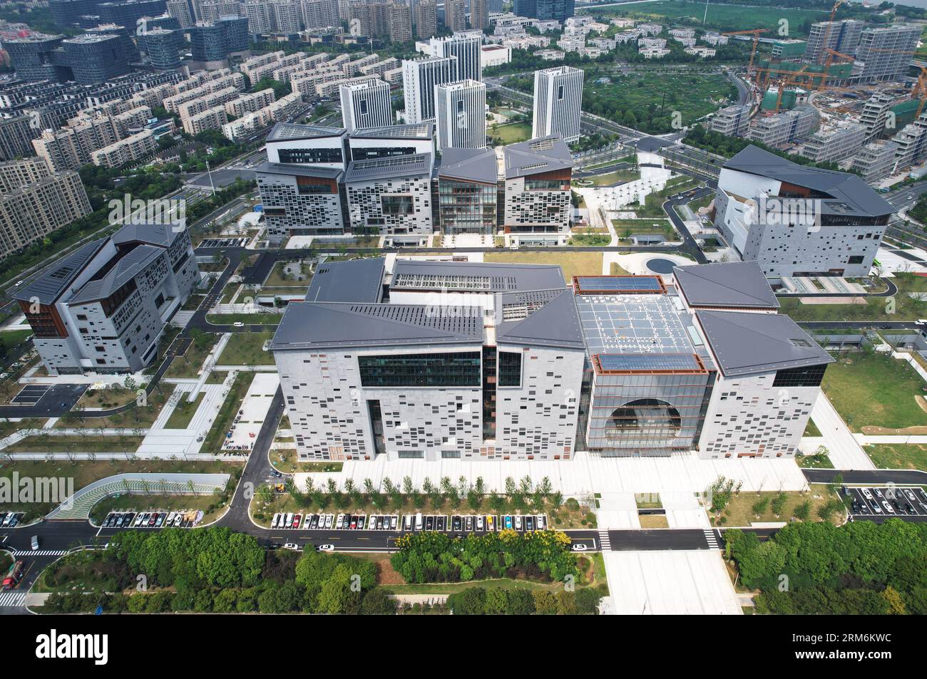 HANGZHOU, CHINA - AUGUST 27, 2023 - The Zhijiang Cultural Center is ...
