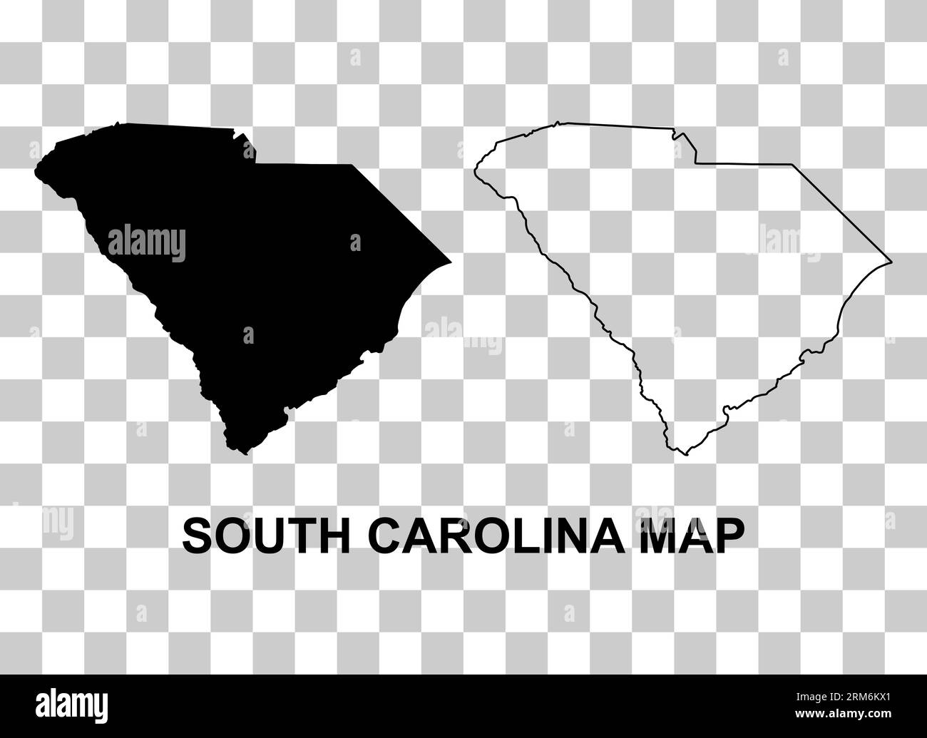 South carolina map Black and White Stock Photos & Images - Alamy
