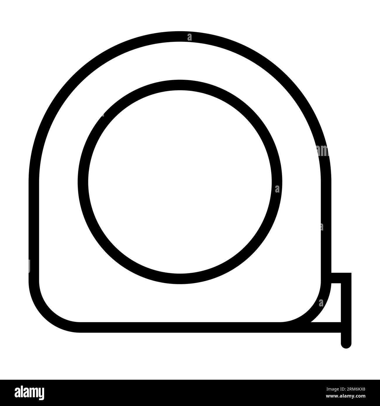 Measurement tape icon, measure tool concept design symbol, instrument ...