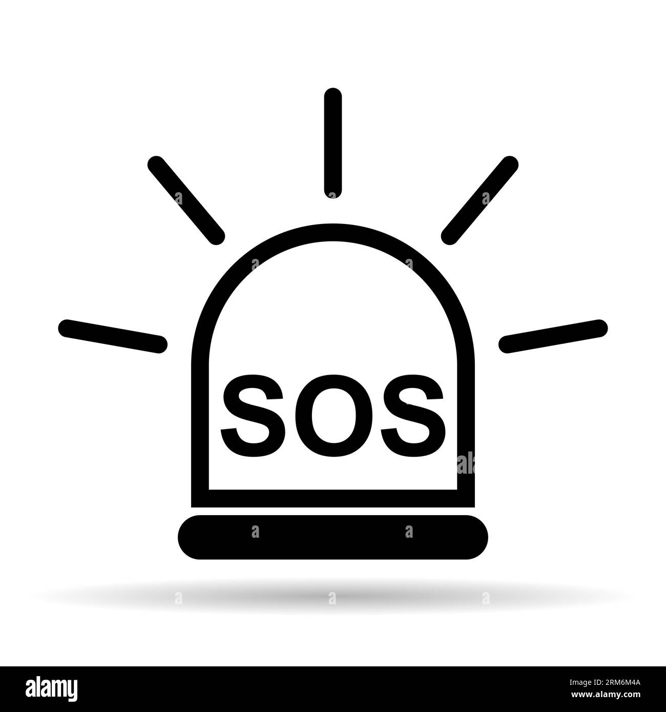 SOS help shadow icon, safety support alert design, save vector ...