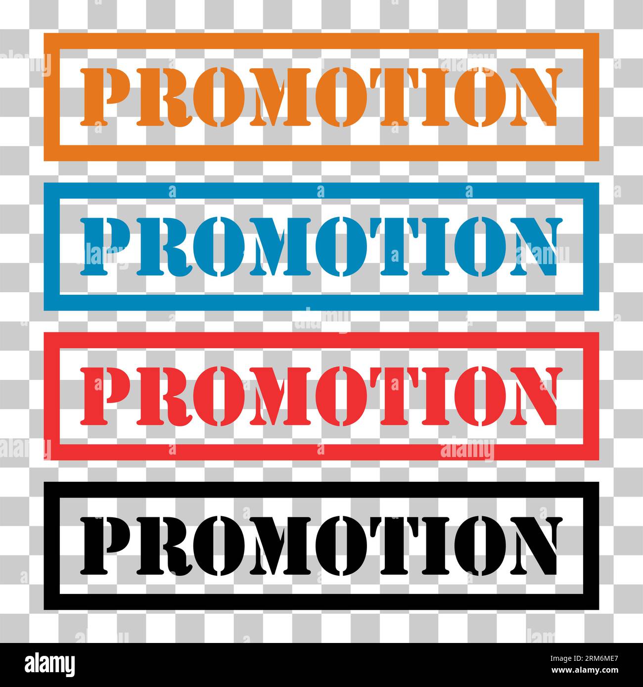 Set of Promotion stamp symbol, label sticker sign button, text banner ...