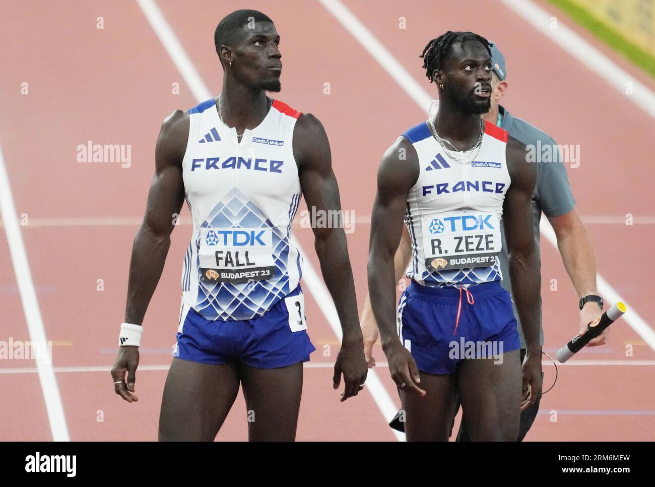 Budapest, Hongrie. 25th Aug, 2023. Ryan Zeze and Mouhamadou Fall (FRA ...