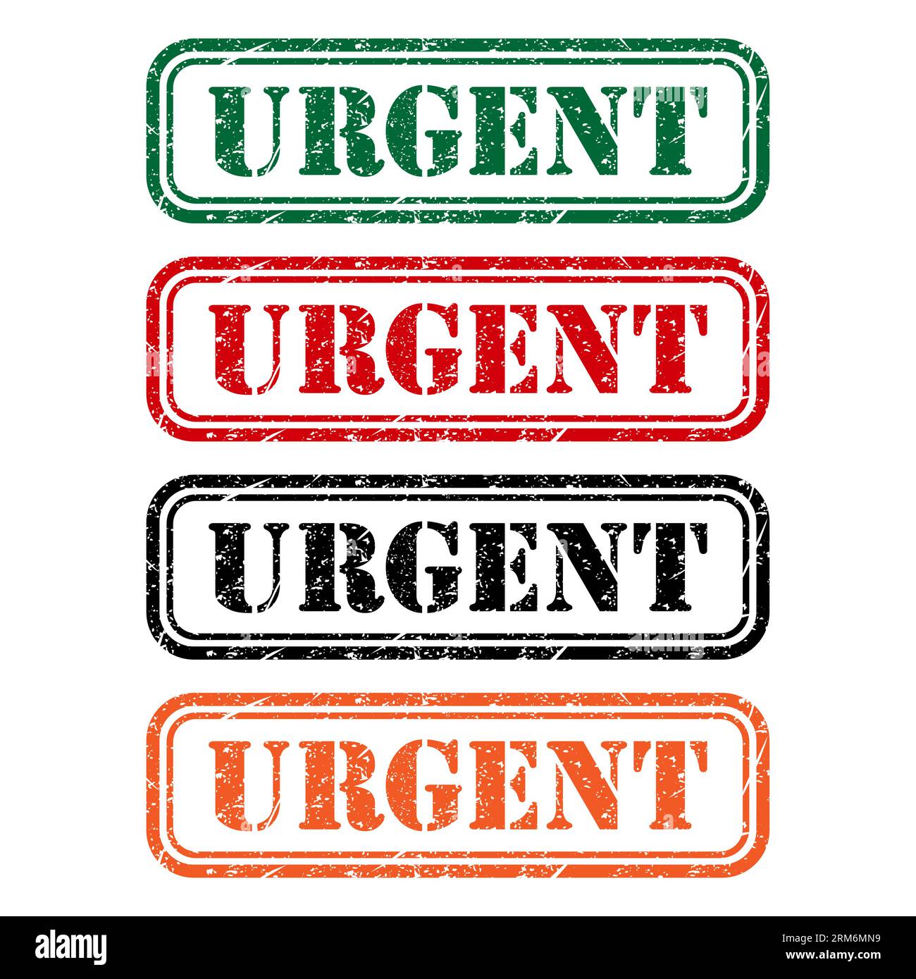 Set of Urgent stamp symbol, label sticker sign button, text banner ...