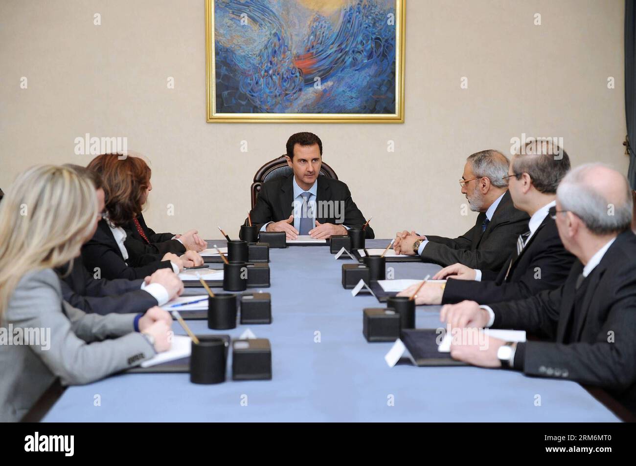 Bashar al-Assad SYRIA-PRESIDENT-DELEGATION-GENEVA II CONFERENCE ...