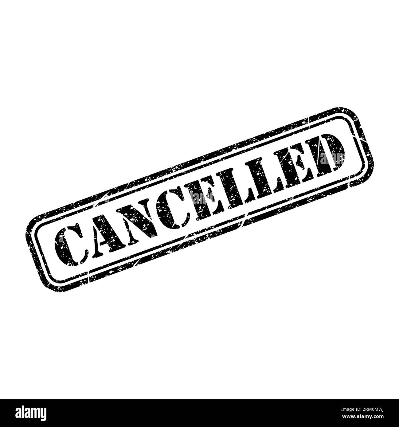 Event cancelled stamp Black and White Stock Photos & Images - Alamy