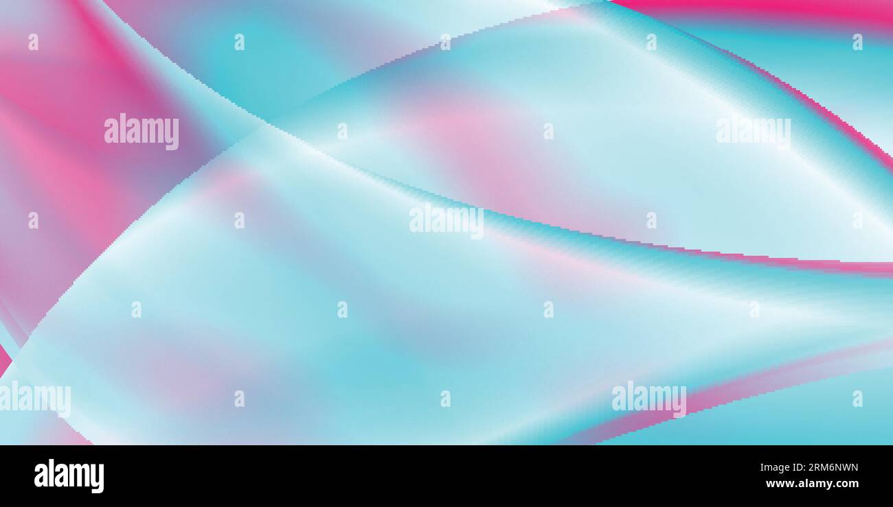 Bright holographic foil liquid waves abstract background. Vector design ...