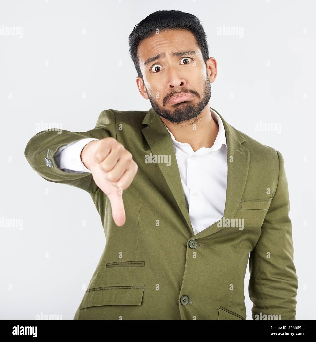 Sad frown man hi-res stock photography and images - Alamy