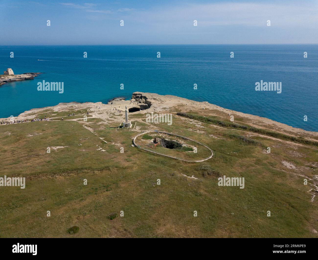 The coast between Otranto and San Foca has cliffs with numerous natural ...
