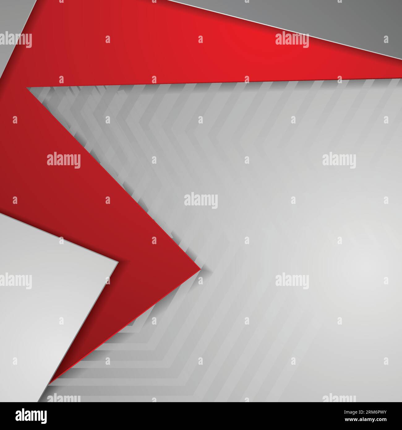 Abstract red and grey geometric corporate background. Tech vector ...