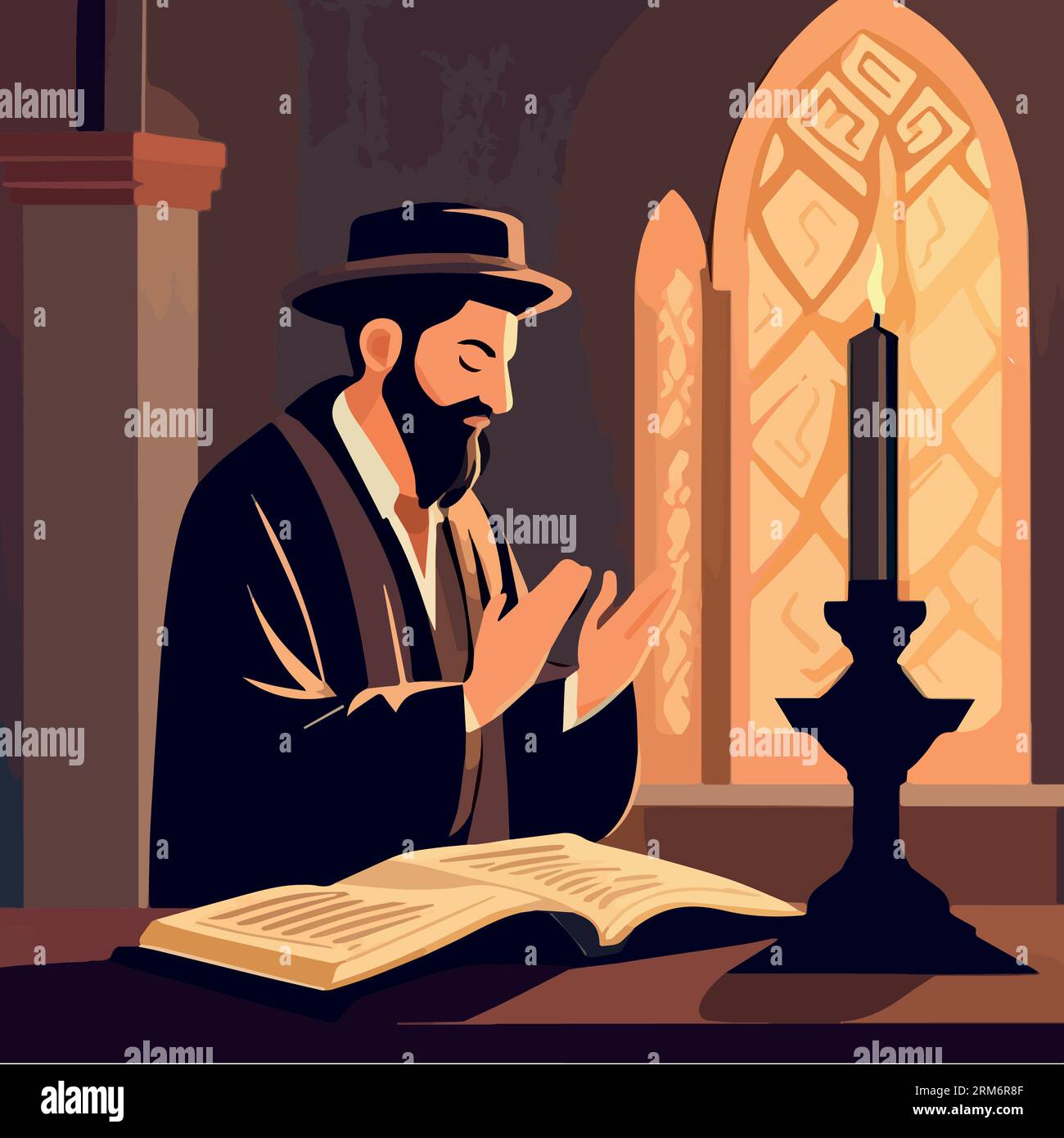 Man reading manuscript Stock Vector Images - Alamy