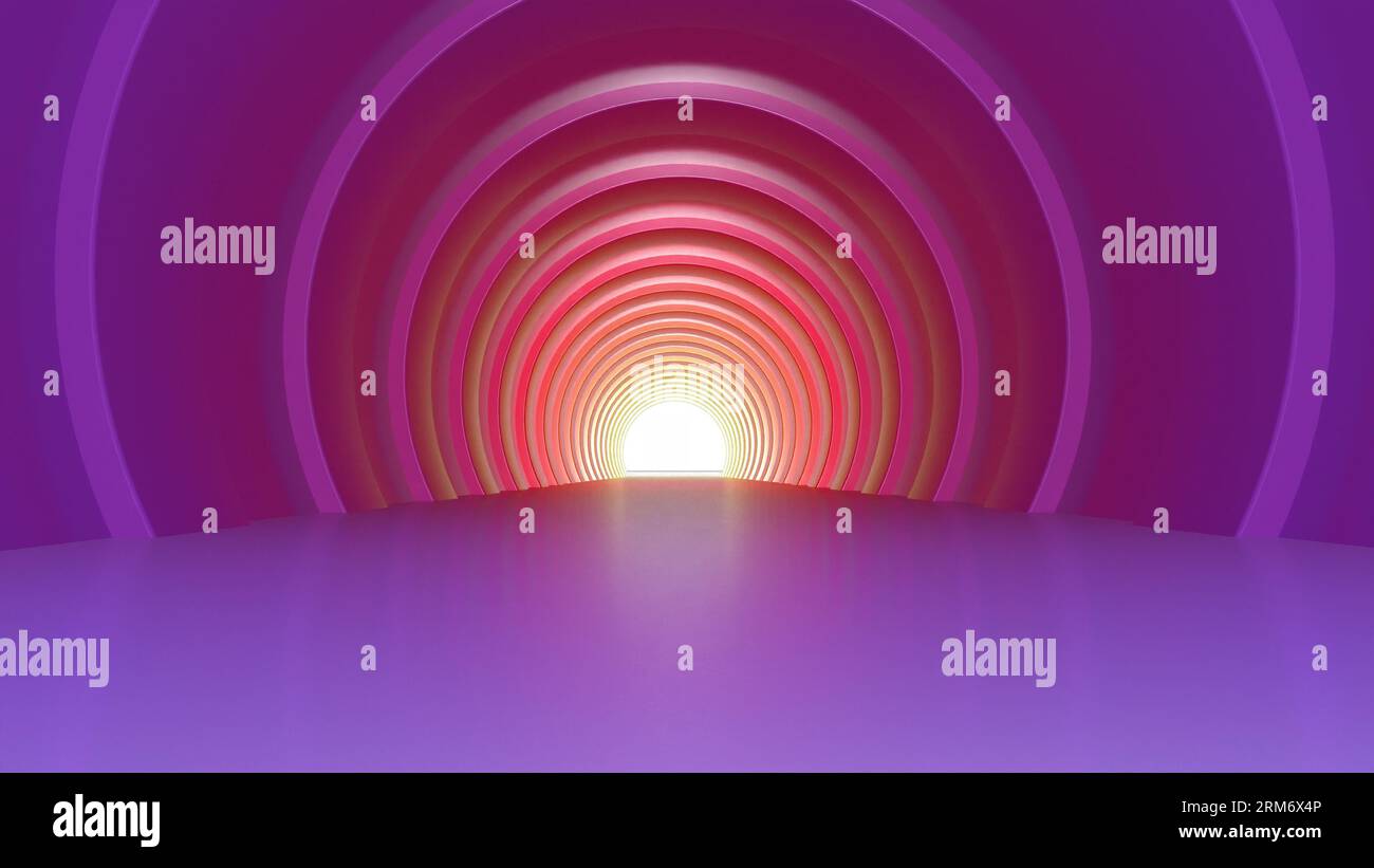 Color tunnel blue red pink violet spectrum fluorescent ultraviolet ...