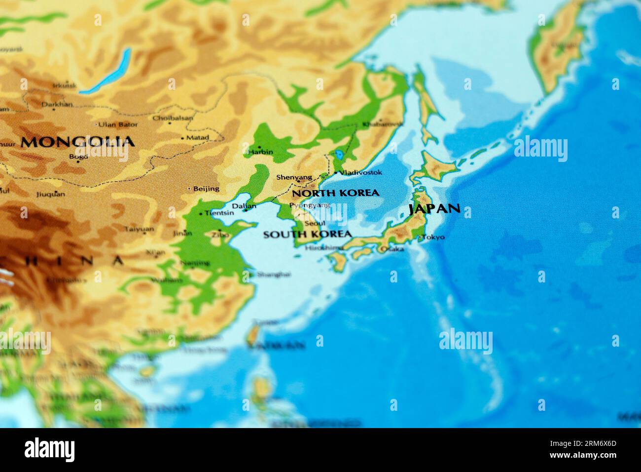 Map of the korean peninsula and japan hi-res stock photography and ...