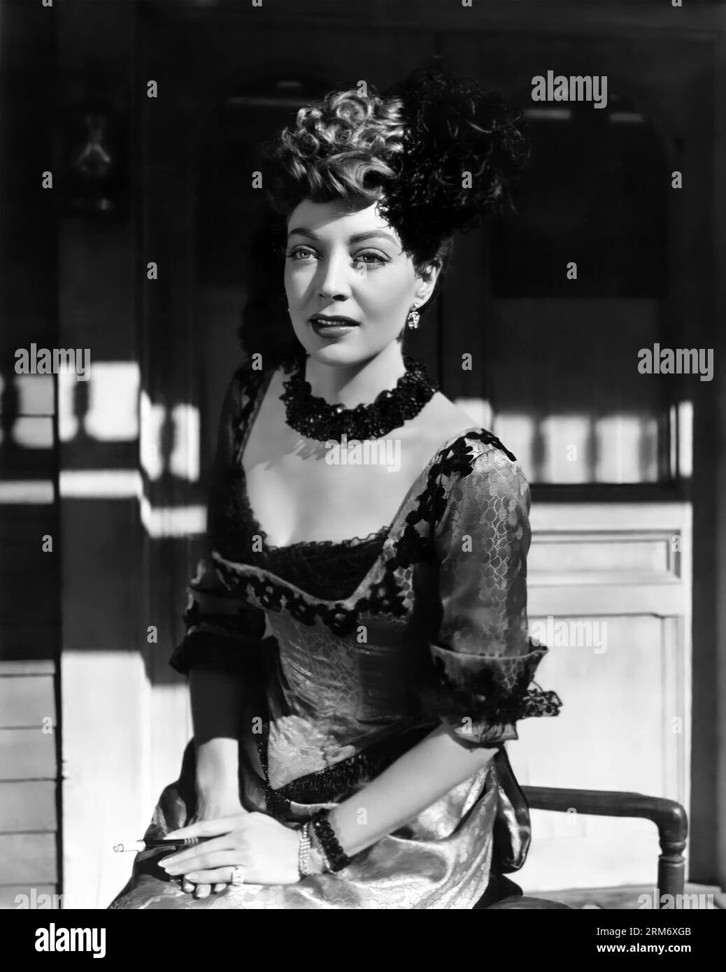MARIE WINDSOR in OUTLAW WOMEN (1952), directed by SAM NEWFIELD. Credit ...