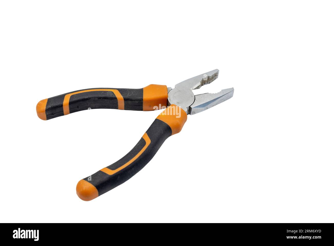 Plier hand tool on a white isolated background with copy space Stock ...