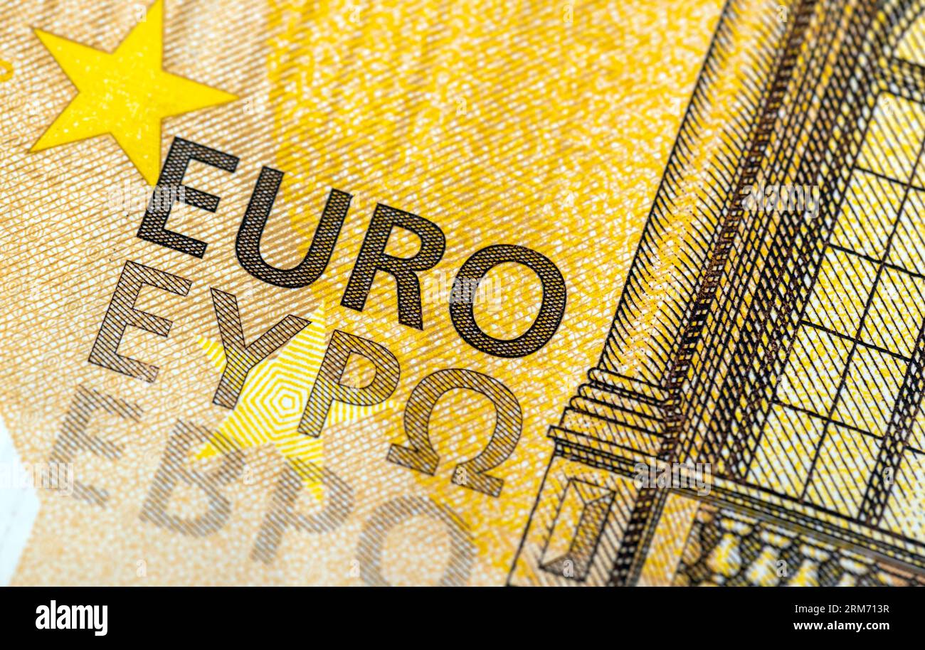 Euro banknote details hi-res stock photography and images - Alamy