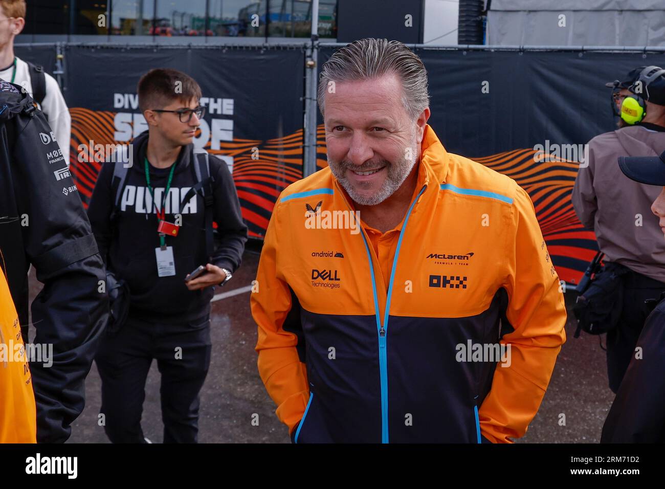 ZANDVOORT, NETHERLANDS - AUGUST 26: Zak Brown boss of McLaren F1 Team ...