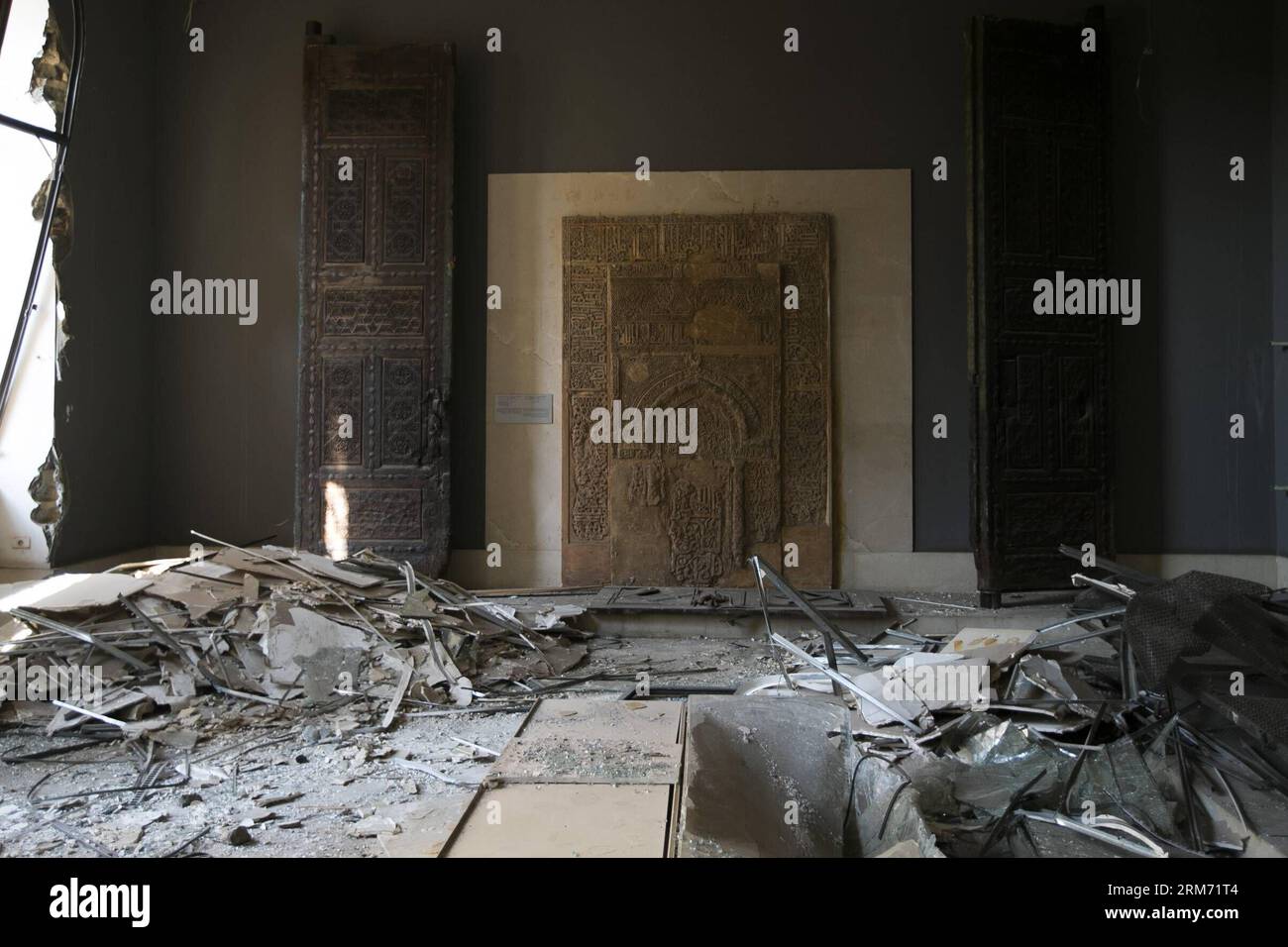 (140209) -- CAIRO, Feb. 9, 2014 (Xinhua) -- The main hall of the Museum ...