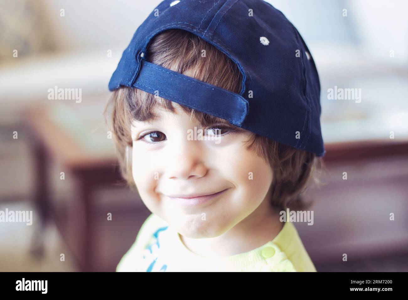 Boy wearing baseball cap hi-res stock photography and images - Alamy