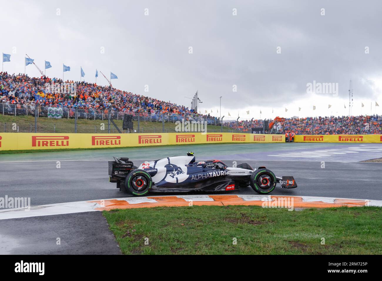 ZANDVOORT, NETHERLANDS - AUGUST 26: Yuki Tsunoda of Scuderia AlphaTauri ...