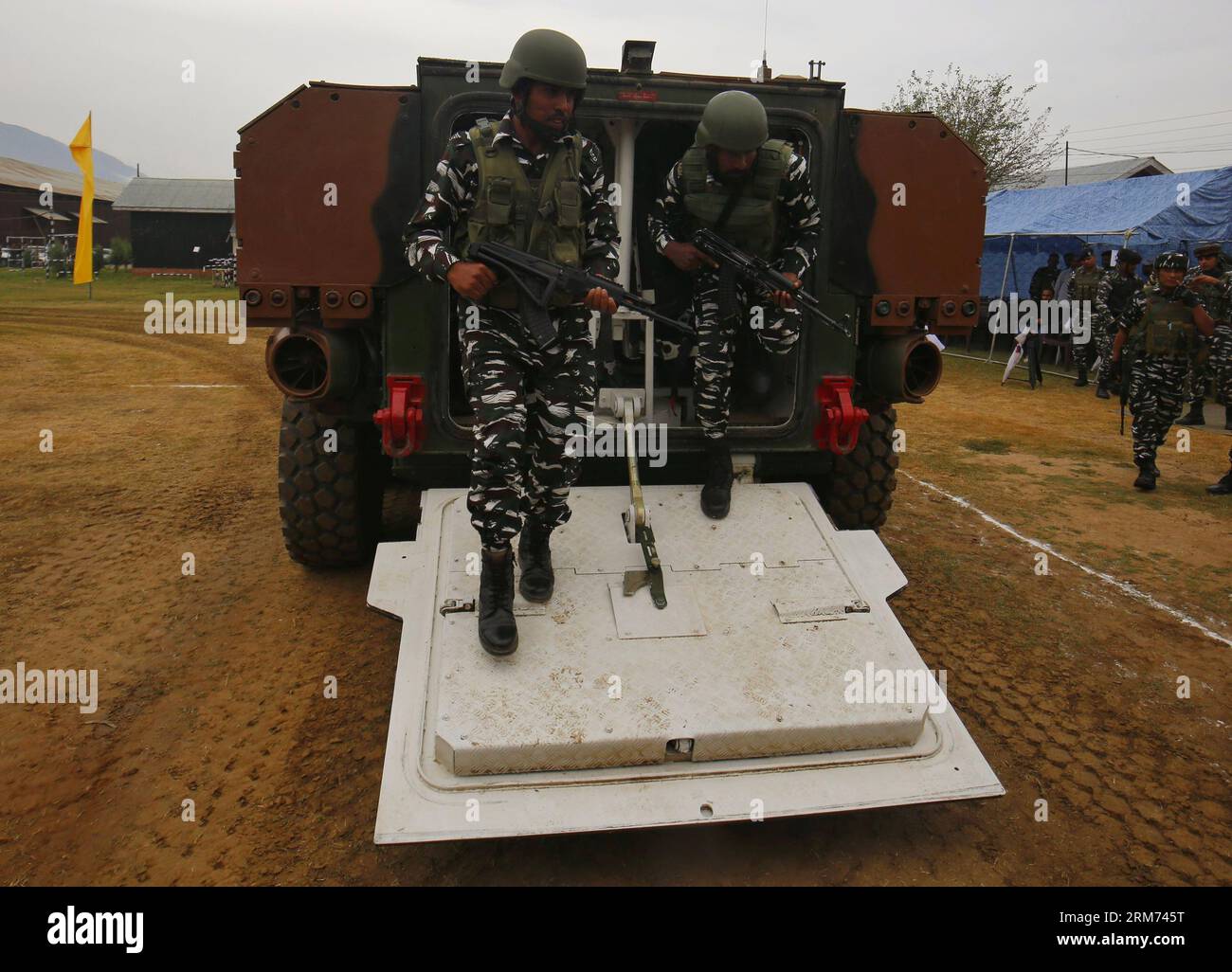 August 26, 2023, Srinagar Kashmir, India : Indian paramilitary Central ...