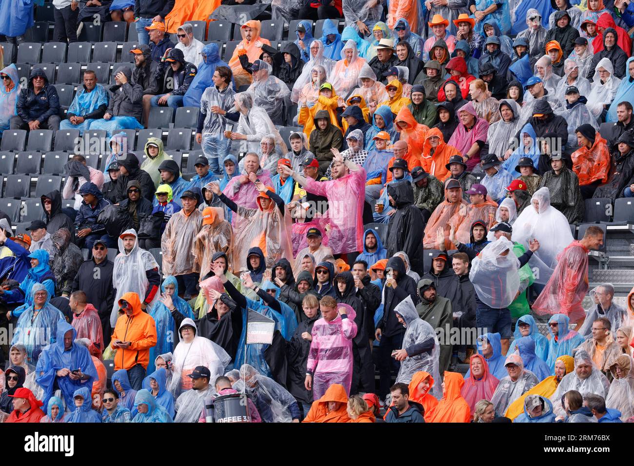 ZANDVOORT, NETHERLANDS - AUGUST 26: fans on the grandstands free ...