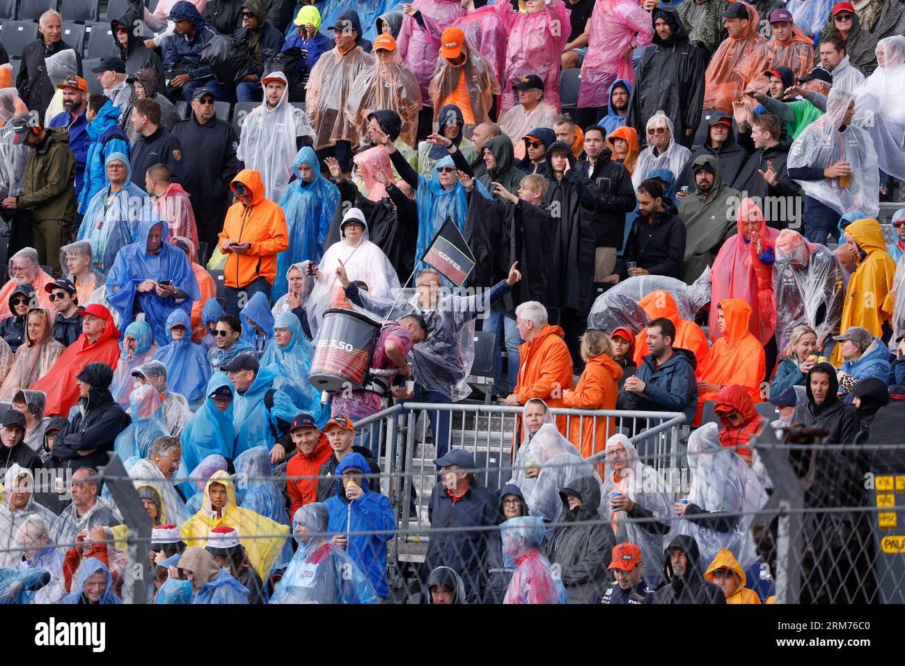 ZANDVOORT, NETHERLANDS - AUGUST 26: fans on the grandstands free ...