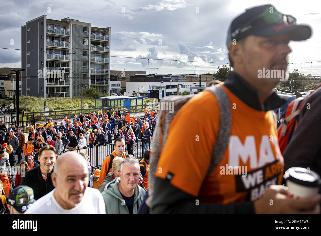 ZANDVOORT - Fans arrive at Zandvoort station for race day of the F1 ...