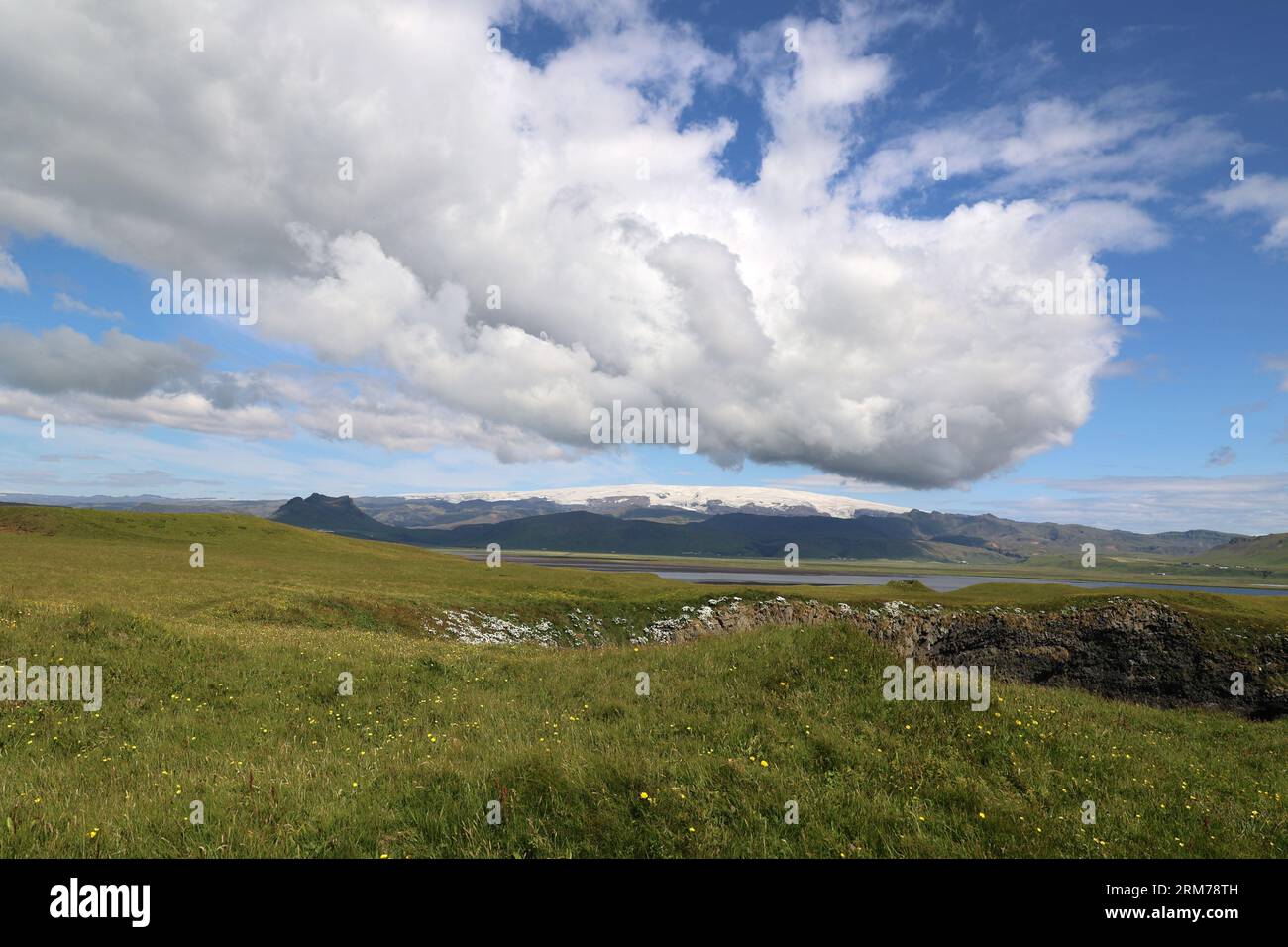 View of the Katla Volcano-Iceland Stock Photo - Alamy