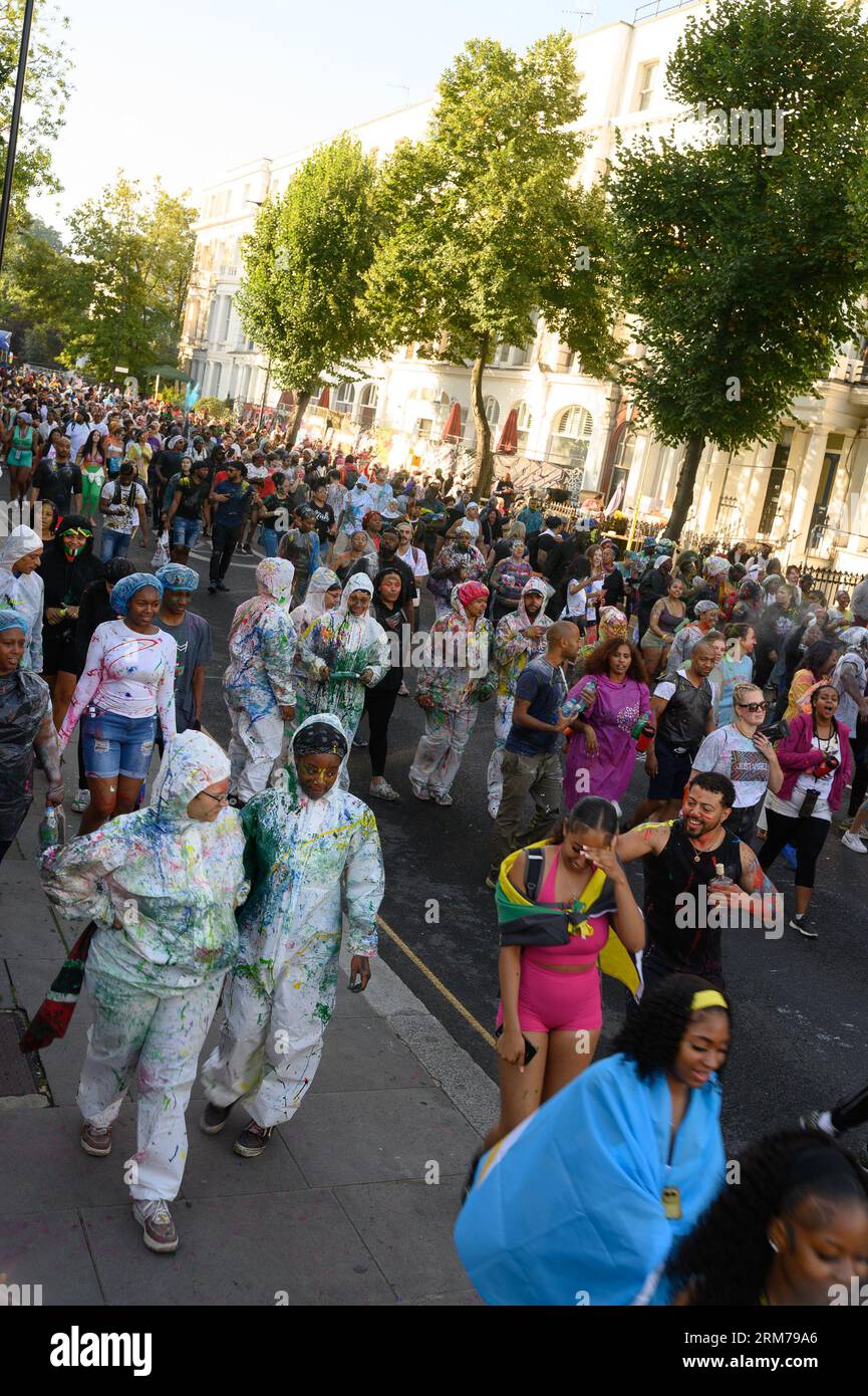 London, UK. 27th Aug, 2023. J’ouvert or Jouvay is the start of the ...