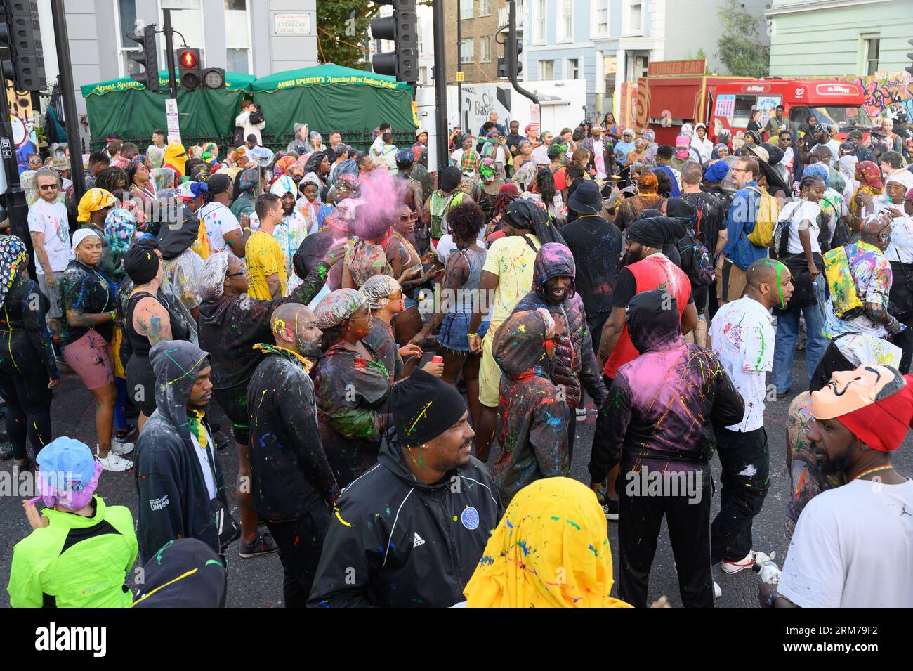 London, UK. 27th Aug, 2023. J’ouvert or Jouvay is the start of the ...