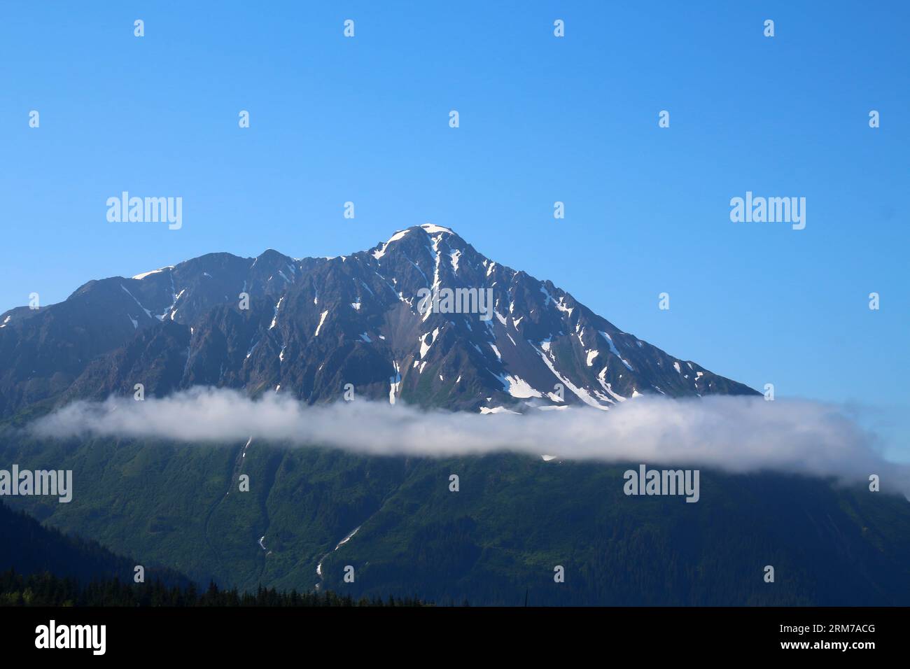 Alaska-Mountain range in the Resurrection Bay Stock Photo - Alamy