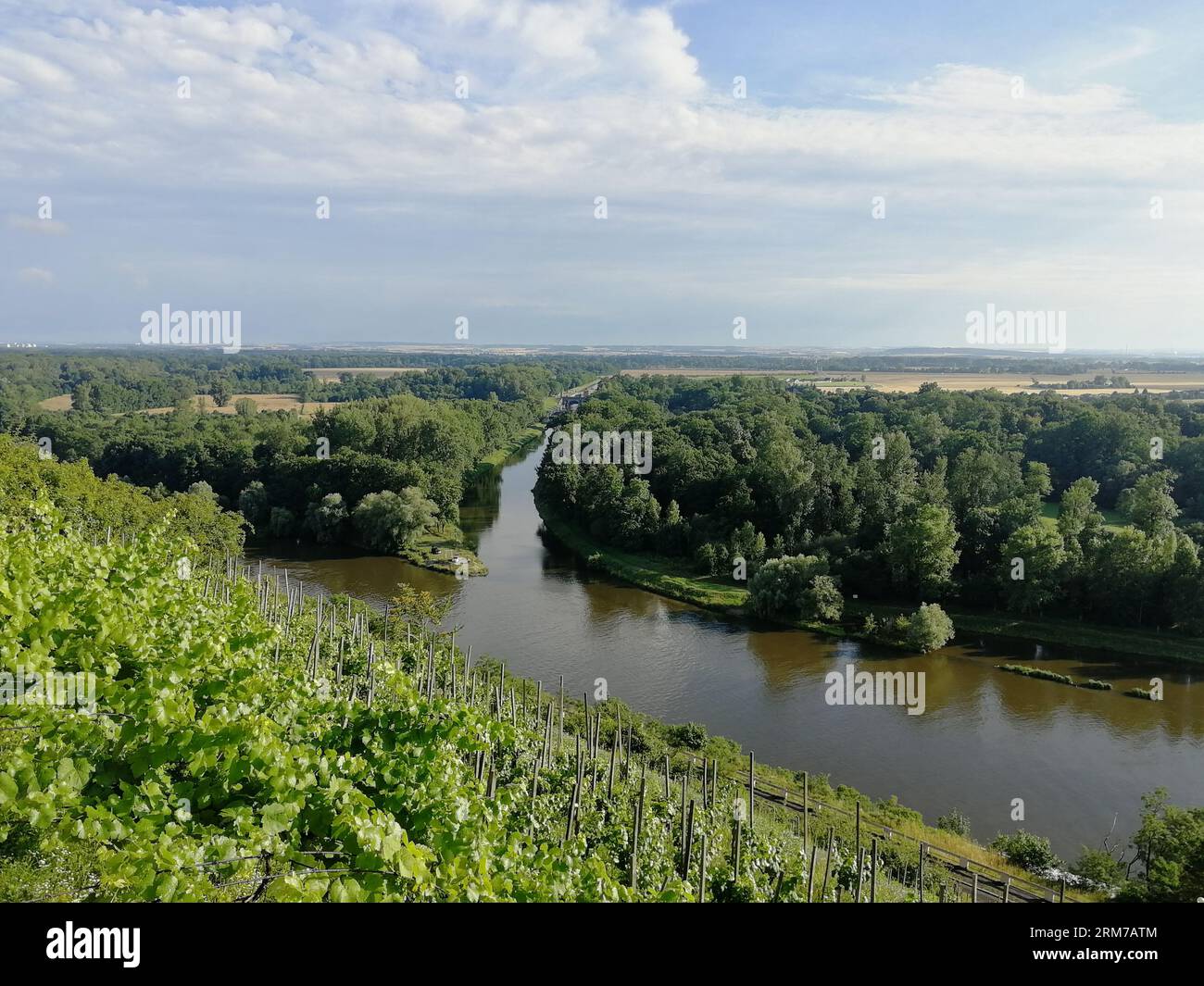 The confluence of the Labe river-Elbe and the Vltava river by Melnik ...