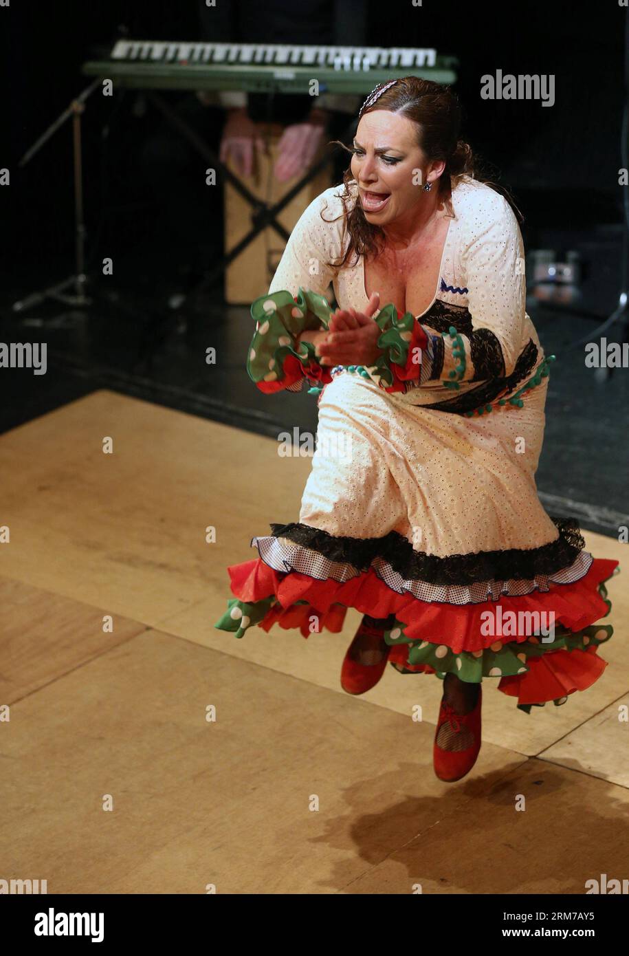 Maria Serrano performs at the International Theater in Frankfurt ...