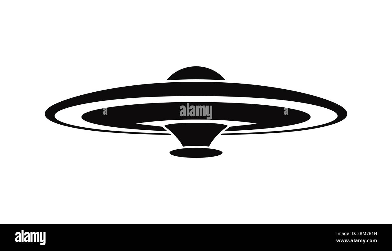 flat ufo icon design, simple alien ship symbol . Vector illustration ...