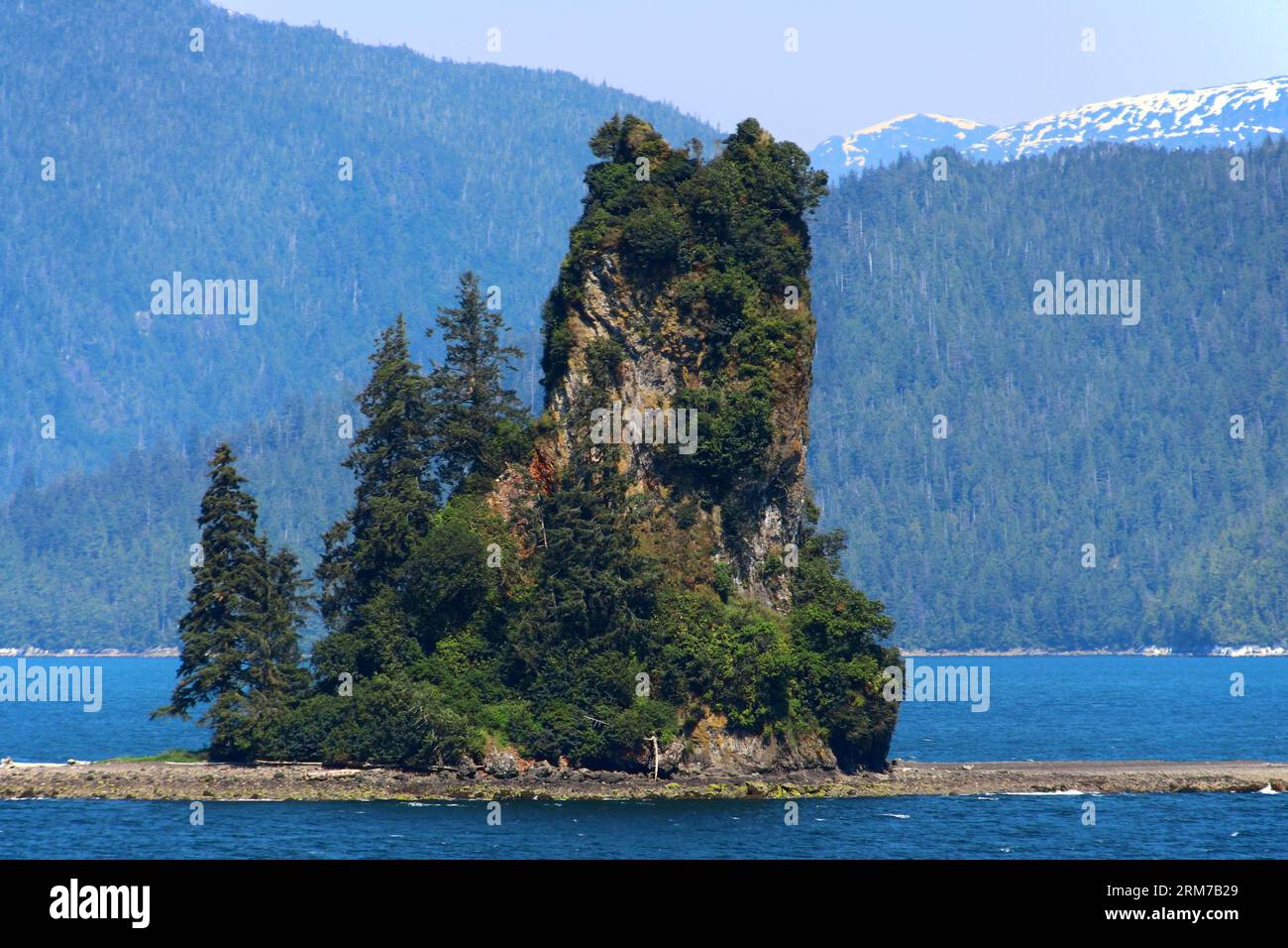 Alaska, New Eddystone Rock Misty Fjords National Monument Park Stock ...