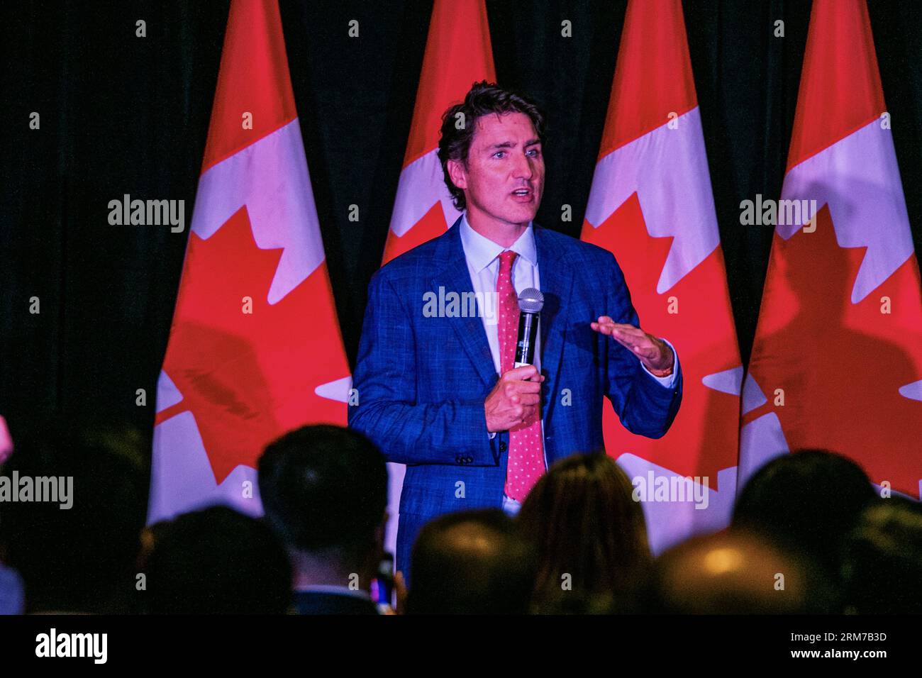 Edmonton, Canada. 26th Aug, 2023. The Canadian Prime Minister ...