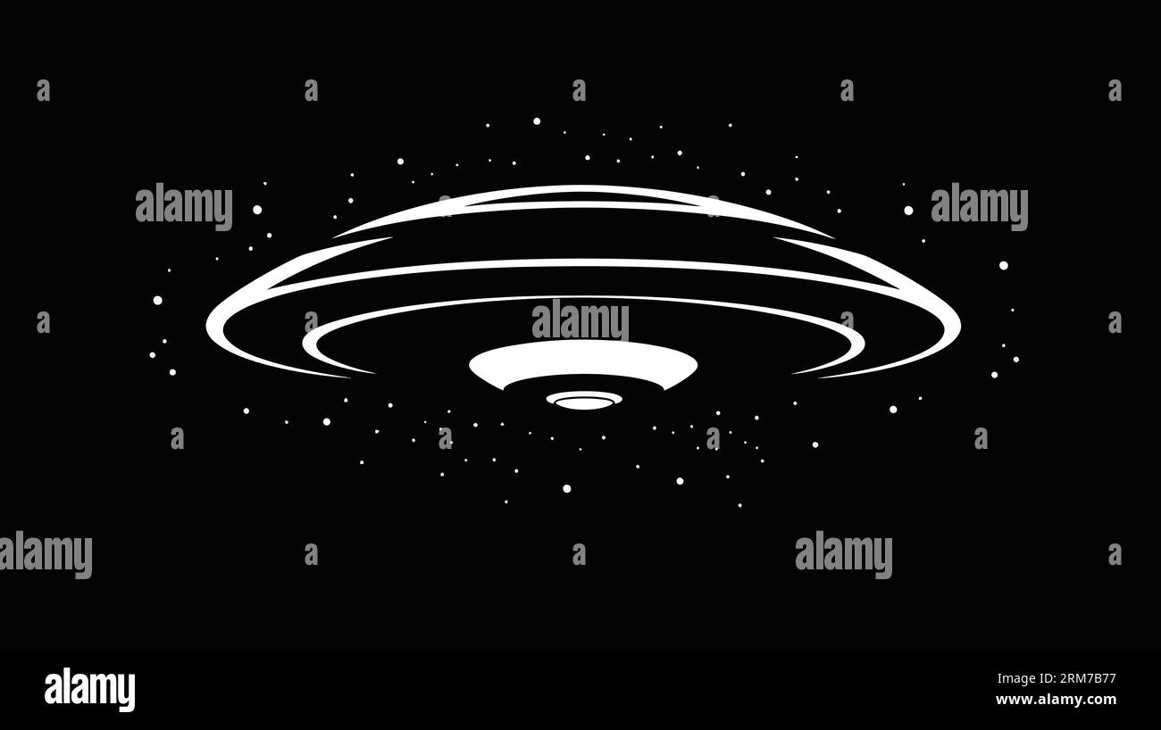 flat ufo icon design, simple alien ship symbol . Vector illustration ...
