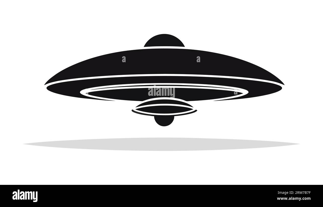flat ufo icon design, simple alien ship symbol . Vector illustration ...