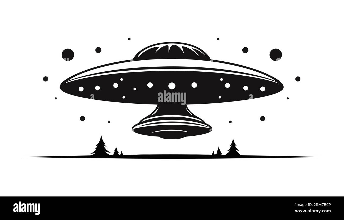 flat ufo icon design, simple alien ship symbol . Vector illustration ...