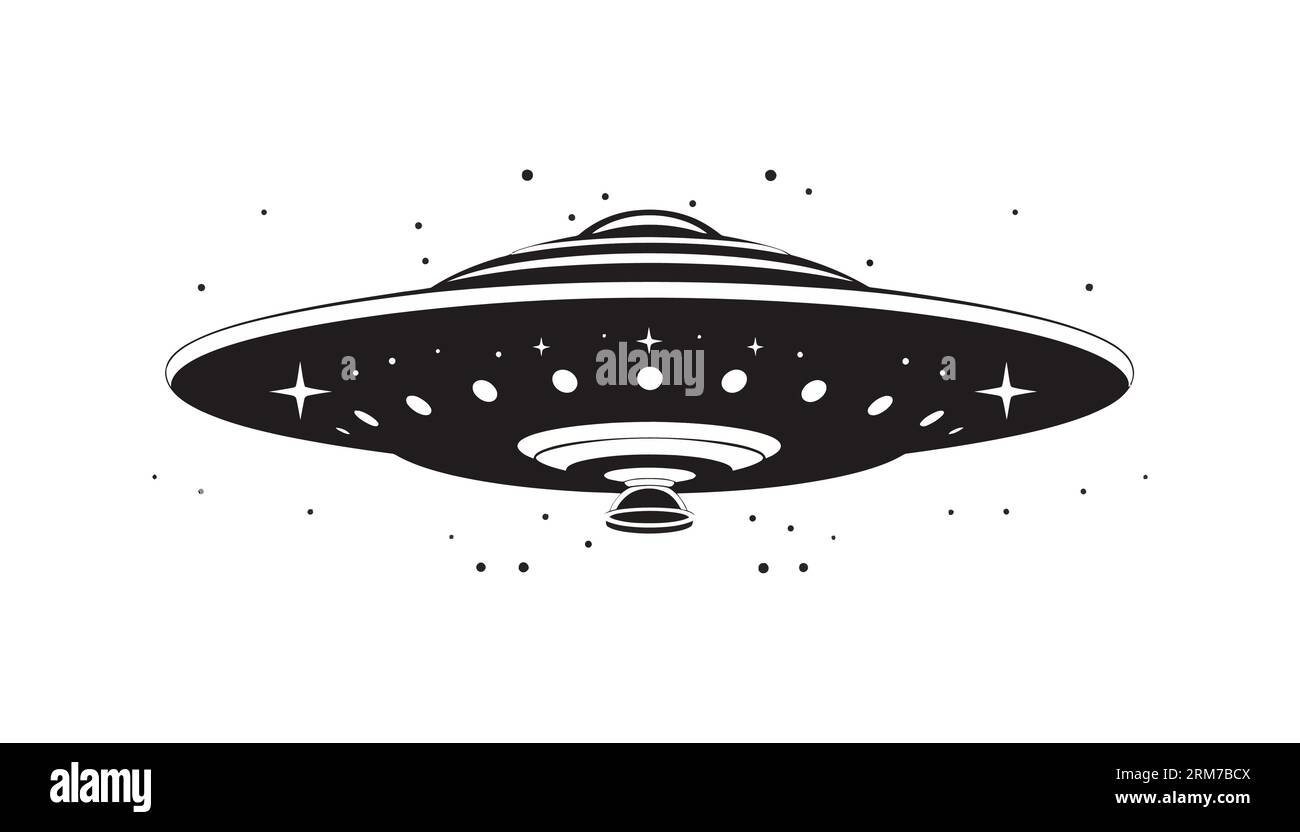 flat ufo icon design, simple alien ship symbol . Vector illustration ...